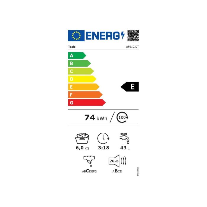 Veš mašina TESLA WF61030T 6kg/1000 obrtaja/F/85x59,5x47cm/bela