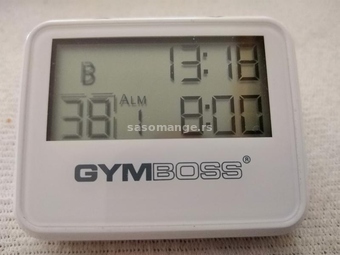 Gymboss Interval Timer and Stopwatch - White/Gray Gloss