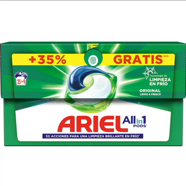 ARIEL All in One Kapsule za pranje veča Original, 34 komada