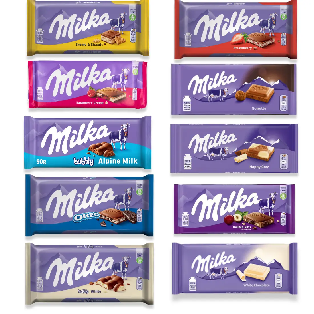 Milka Slatki paket 0.99kg, 10 proizvoda