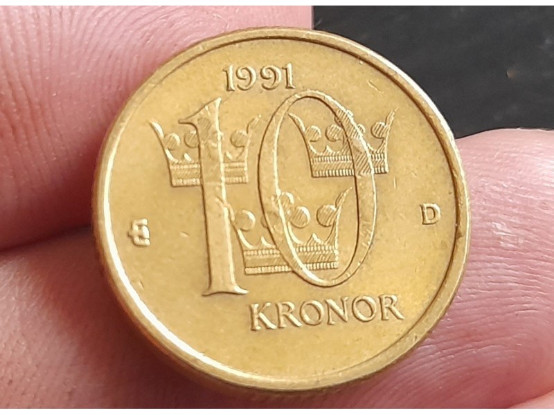 Svedska, 10 kruna 1991