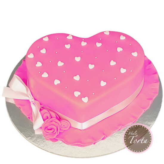 Roze srce torta