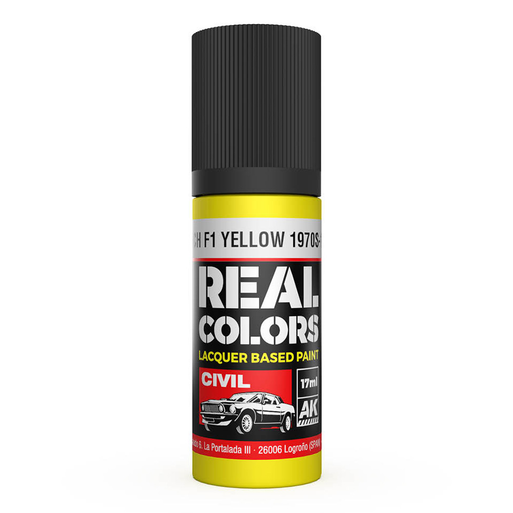 French F1 Yellow 1970s-1980s 17ml.