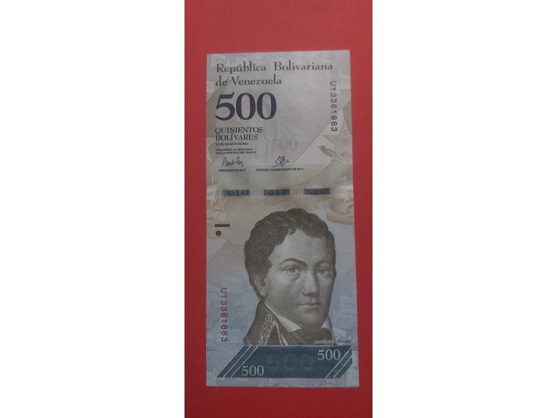 500 bolivares 2017 god Venecuela UNC