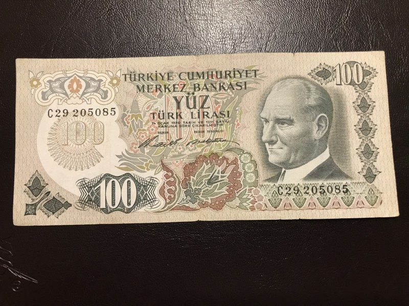 TURSKA 100 LIRA.