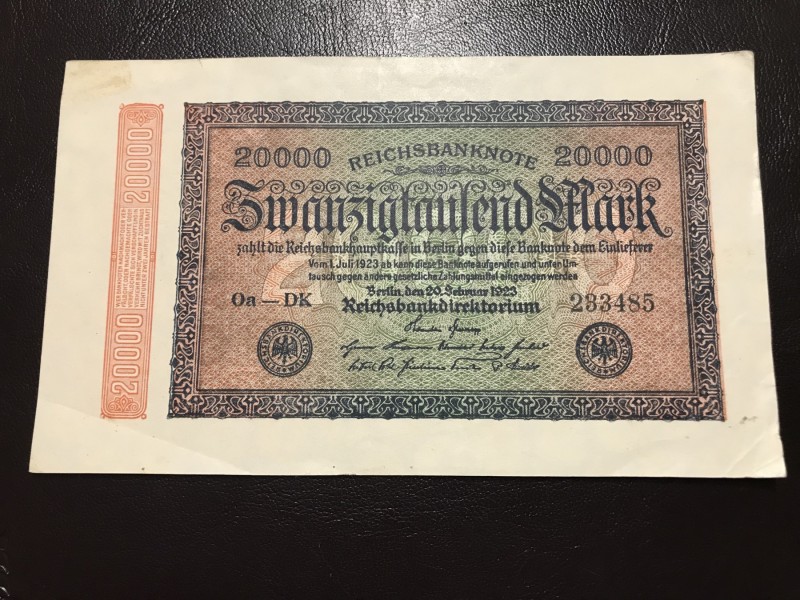 NEMAČKA 20 000 MARAKA.1923.