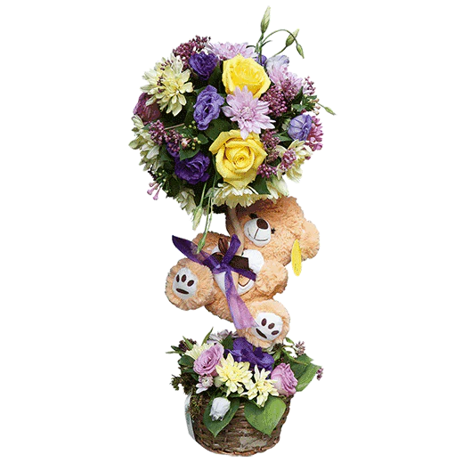 Hug floral arrangement