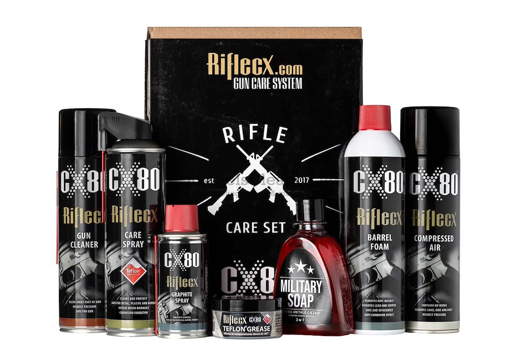 Riflecx Rifle Care Set – komplet sredstava za ciscenje i odrzavanje pusaka