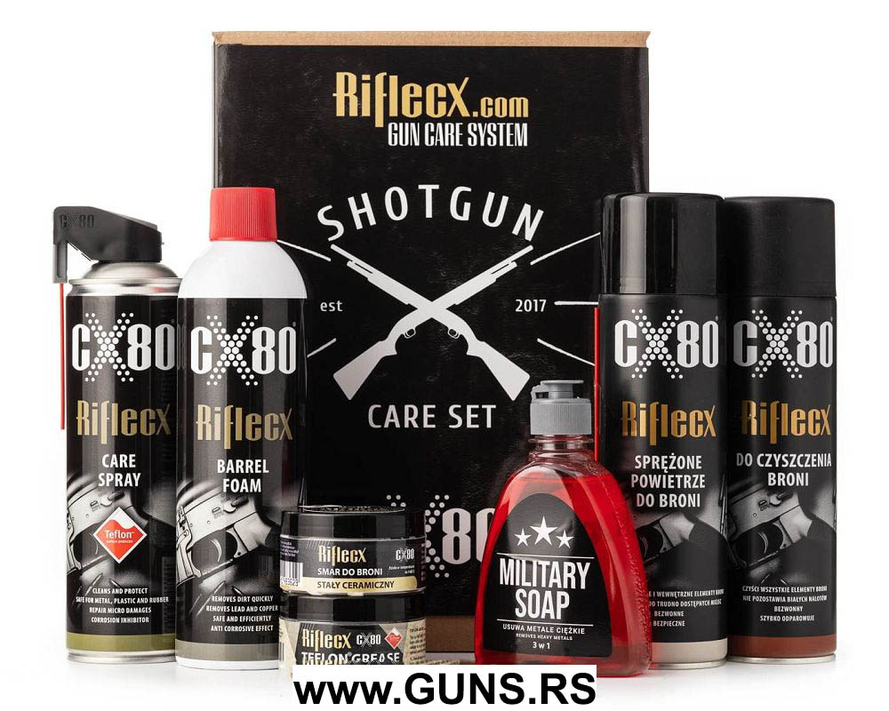 Riflecx Shotgun Care Set – komplet sredstava za ciscenje i odrzavanje sacmarice