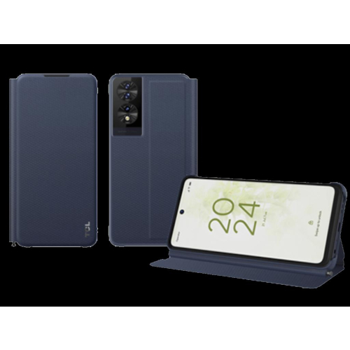 Maska+olovka za smartphone TCL 40 NxtPaper/flip/tamnoplava