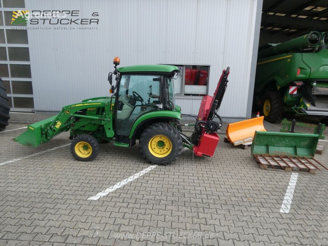 John Deere 3038R mit FL 320R + Schneeschild etc mini traktor