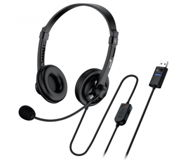 Genius HS-230U Black, USB-C, slusalice sa micr.