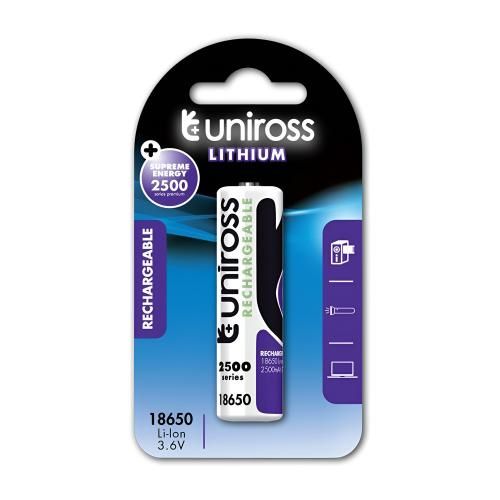 Uniross punjiva baterija 18650 2500maH