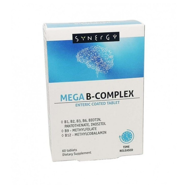 SYNERGY B-COMPLEX MEGA kopleks od 8 B vitamina