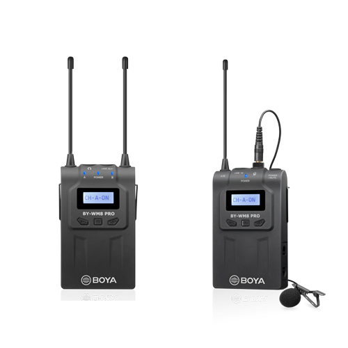 Boya BY-WM8 Pro-K1 UHF Dual-Channel Wireless Microphone System