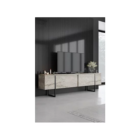 HANAH HOME TV POLICA LUXE TRAVERTINE BLACK CENA