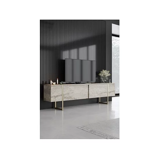 HANAH HOME TV POLICA LUXE TRAVERTINE GOLD CENA