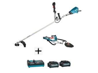 MAKITA Akumulatorski trimer XGT 40V UR016GZ + starter set XGT (2 x 4Ah BL4040 + brzi punjač DC40R...