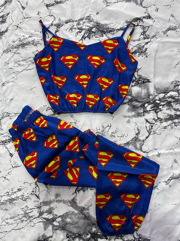 SATENSKI TOP SET- Superman