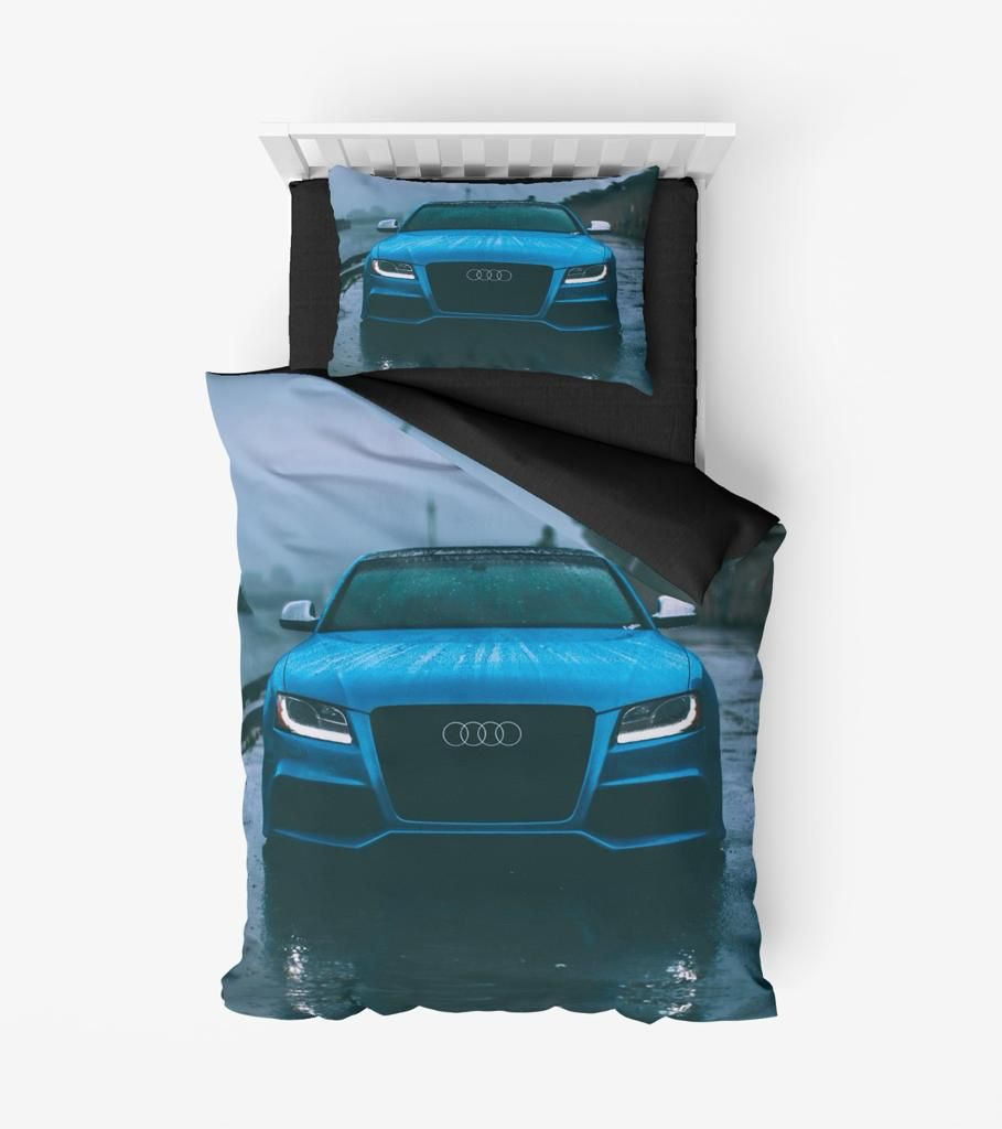 3D-SINGL POSTELJINA-Blue Audi