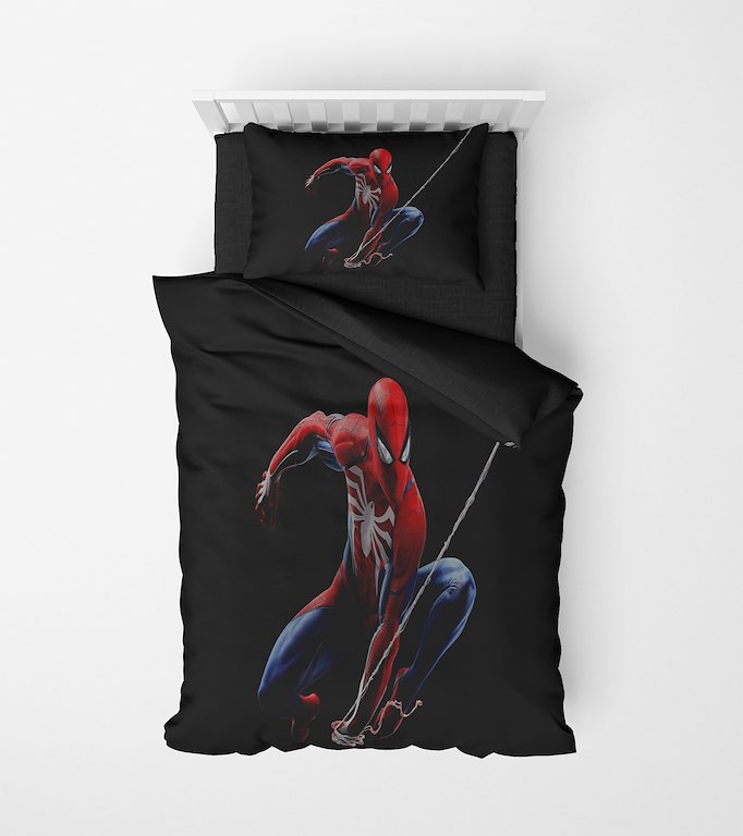 3D-SINGL POSTELJINA-Spiderman mreza