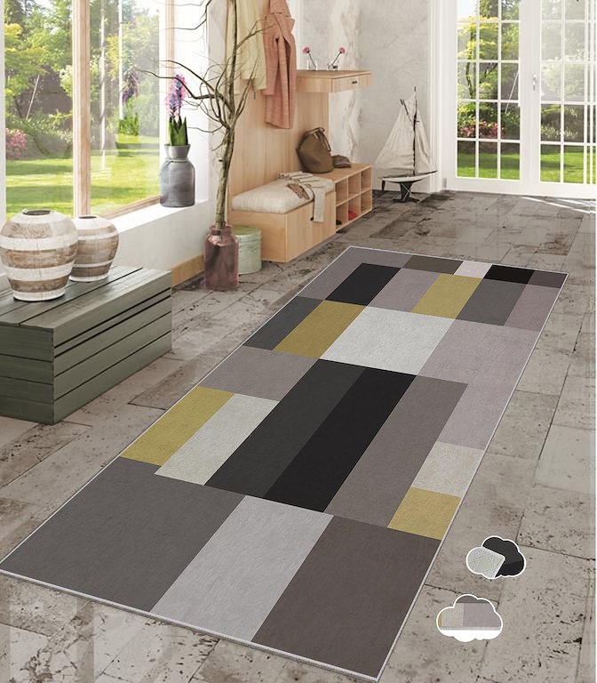 MEY HOME 3D-STAZE- Grey squares