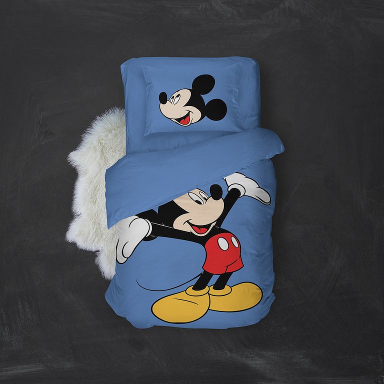 3D-SINGL POSTELJINA-Mickey plava