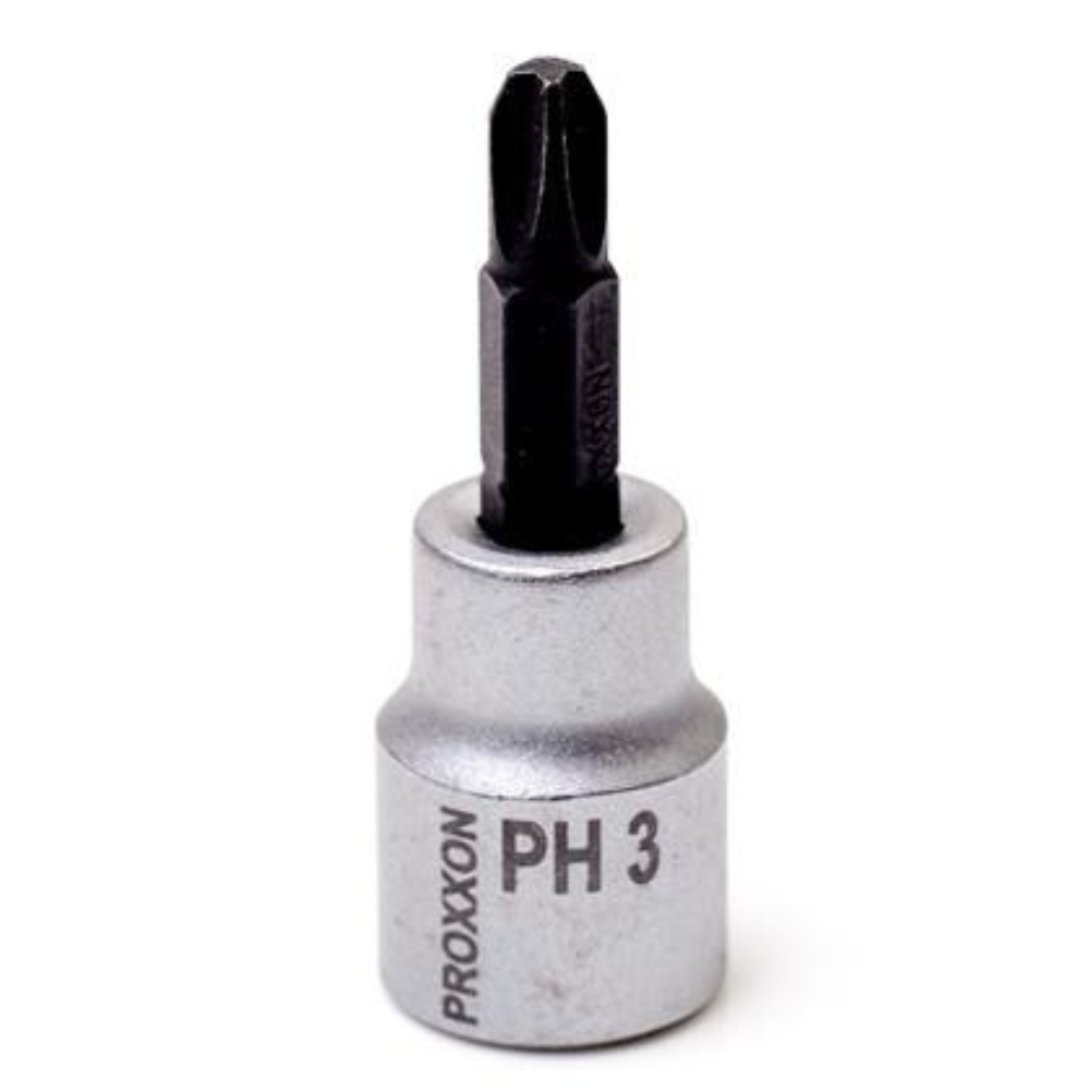 Proxxon – Nasadni odvijači Philips, prihvat 3/8“ – 50 mm PH 3 – 23596