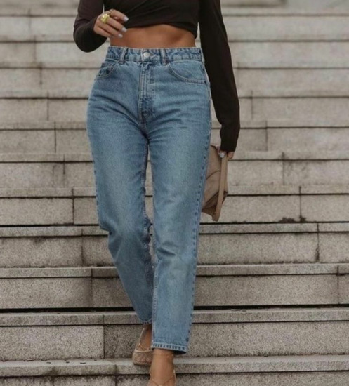 Zara mom jeans high waist