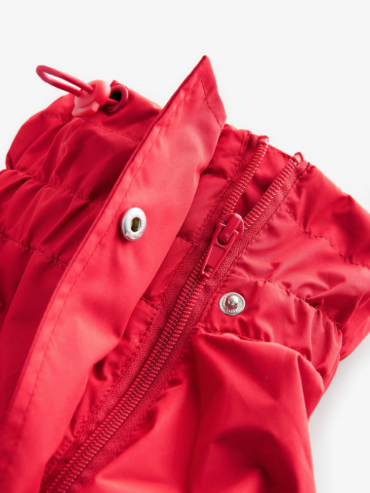 Red 4-Leg Waterproof Dog Coat