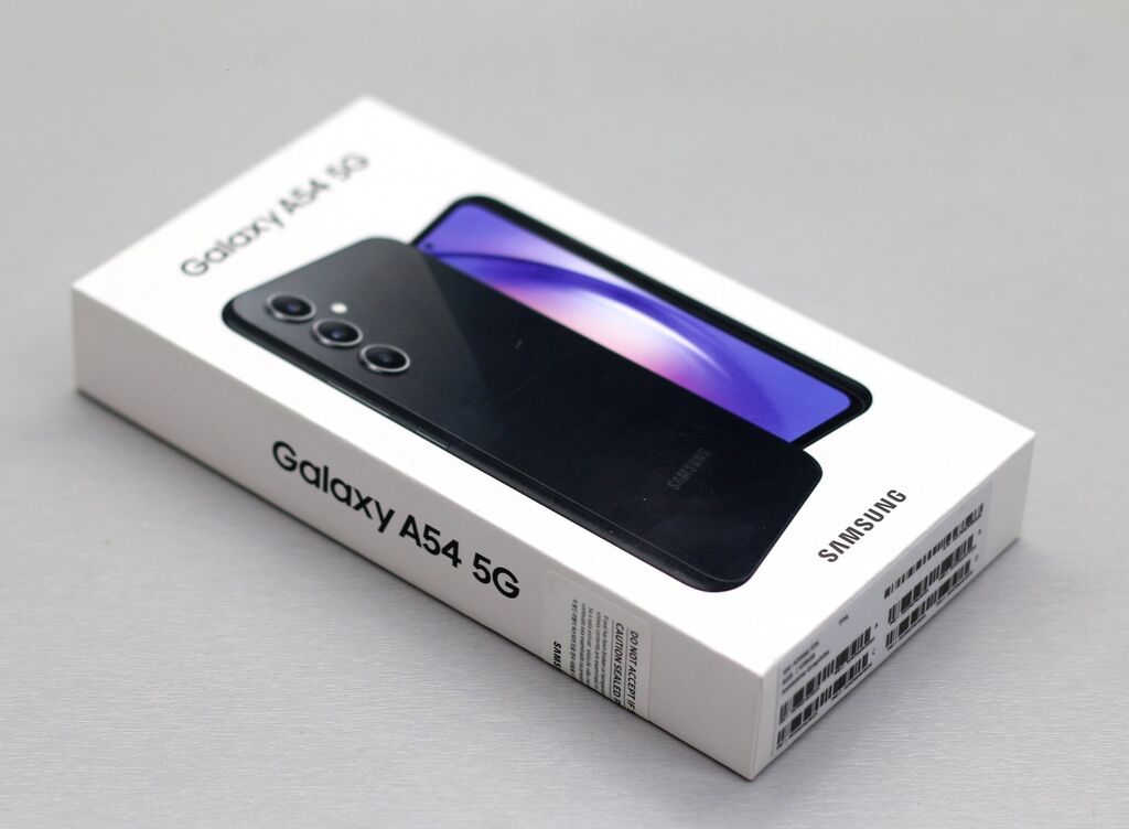 Samsung Galaxy A54 5G, 128 GB, bоја - Crna, Garancija, Otisak prsta, Face ID