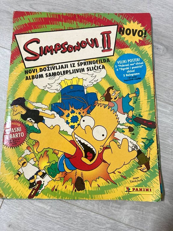 The simpsons i Minecraft albumi sa slicicama Simpsonovi album iz