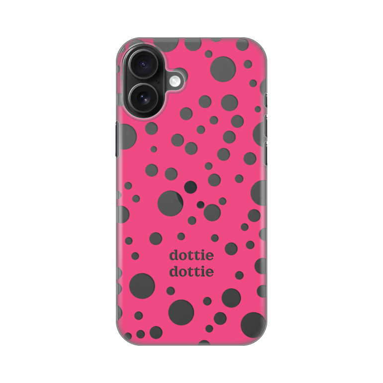 Silikonska futrola print Skin za iPhone 16 Plus Dottie Dottie Pink