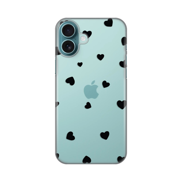 Silikonska futrola print Skin za iPhone 16 Plus Hearts