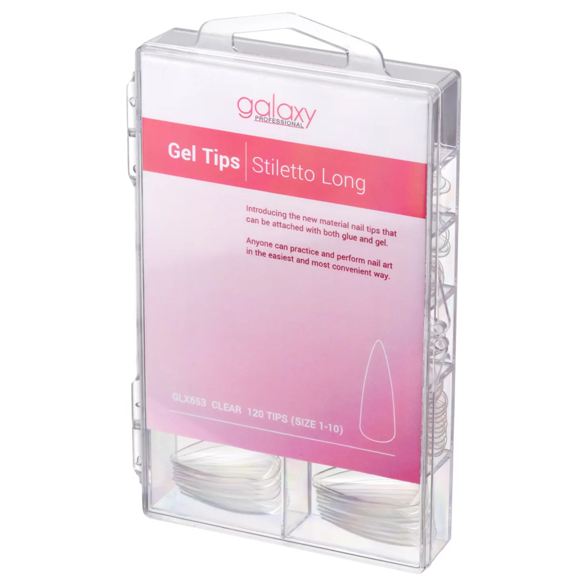 Gel tipse za nadogradnju GALAXY Stiletto Long
