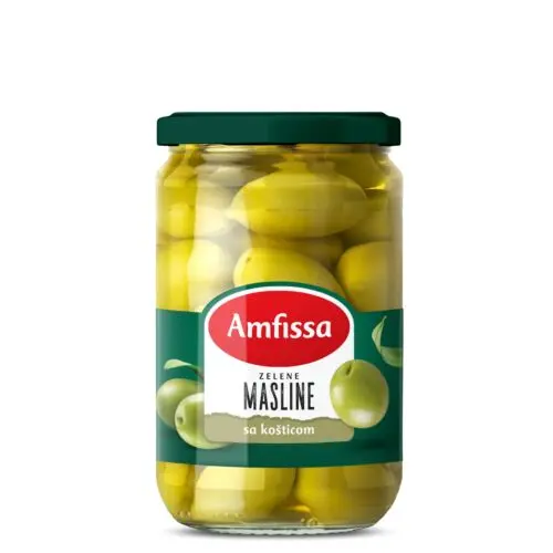 Amfissa Zelene masline sa košticom 300g