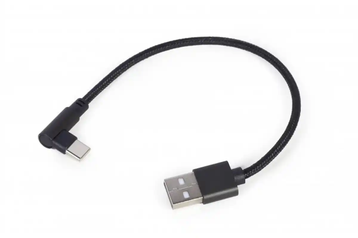 Kabl USB A-Tip C pod uglom Gembird CC-USB2-AMCML-0.2M 0.2m