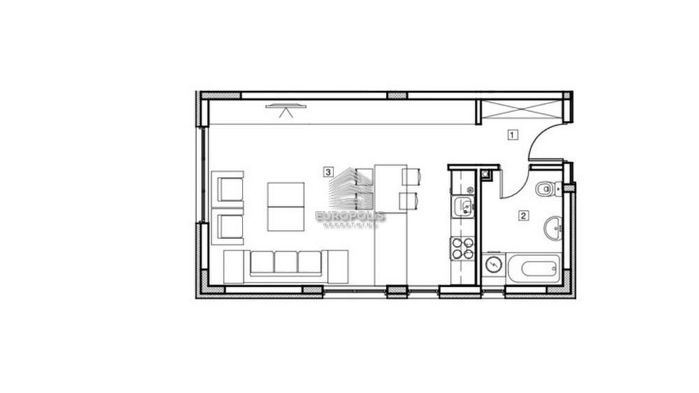 Jednosoban stan na prodaju, 39m2, 83.270€