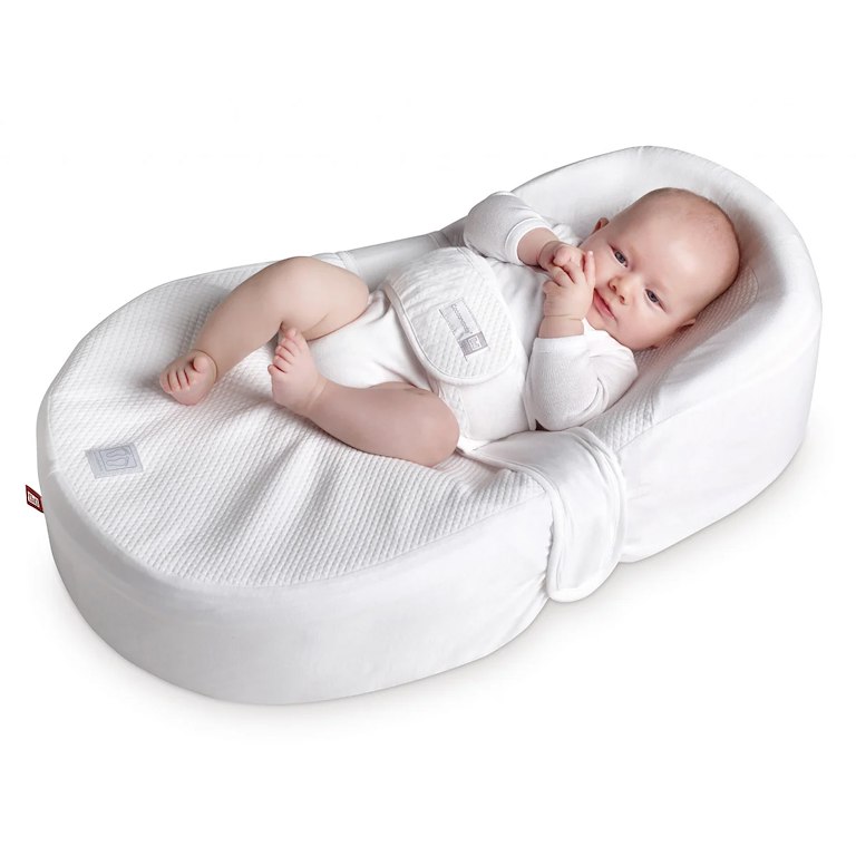 Cocoonababy ergonomski dušek za bebe, cotton flower white