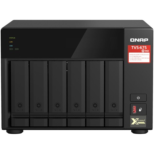 QNAP TVS-675-8G NAS 6 x 2.5/3.5″ SATA SSD/HDD HDMI 2.0