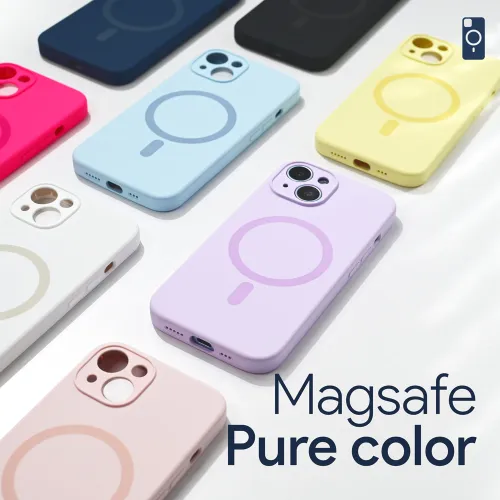 Futrola - maska Magsafe Pure color za iPhone 14 Pro 6.1 crna