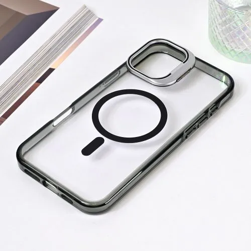 Futrola - maska Magsafe Transparent za iPhone 16 Plus 6.7 crna