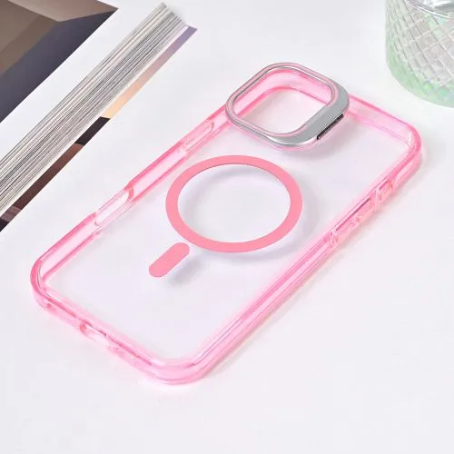 Futrola - maska Magsafe Transparent za iPhone 16 Plus 6.7 pink