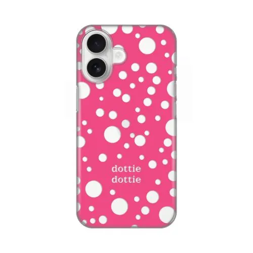 Silikonska futrola - maska print Skin za iPhone 16 6.3 Dottie Dottie Pink