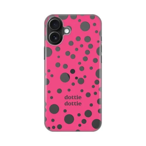 Silikonska futrola - maska print Skin za iPhone 16 Plus 6.9 Dottie Dottie Pink