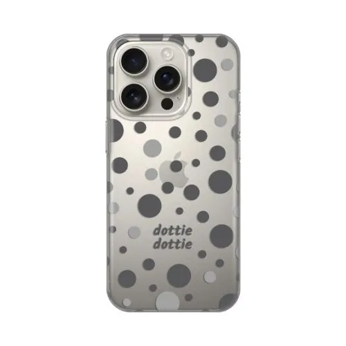 Silikonska futrola - maska print Skin za iPhone 16 Pro 6.3 Dottie Dottie Gray