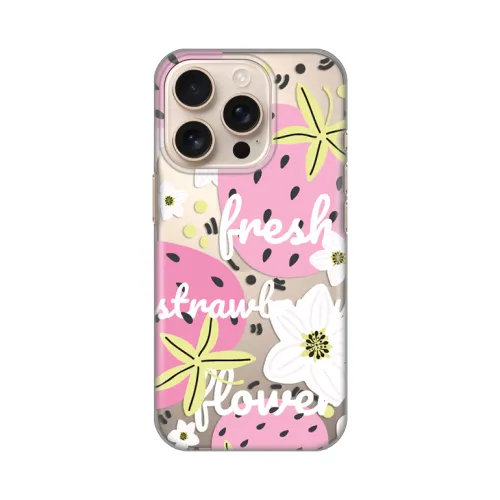 Silikonska futrola - maska print Skin za iPhone 16 Pro 6.3 Fresh Pink