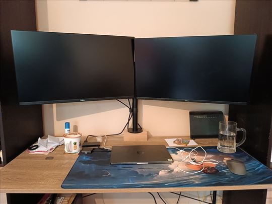 2 x DELL G2722HS monitor+ S-Box LCD 352/2 nosac