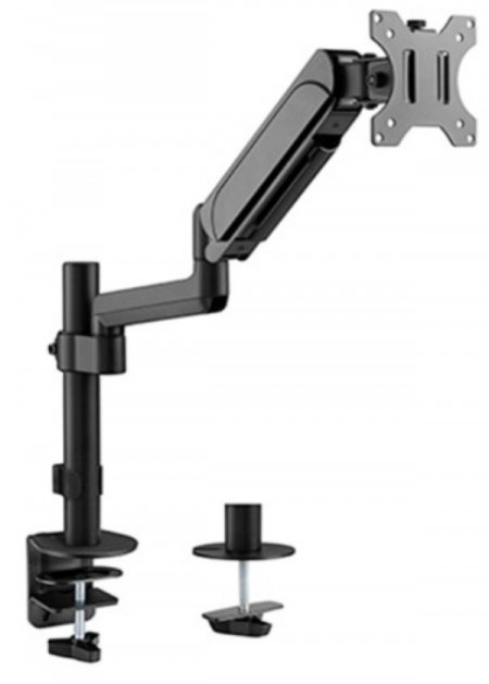 Gembird ( MA-DA1P-01 ) Adjustable Desk Display Mounting Arm, Max. 9kg, 17”-32”