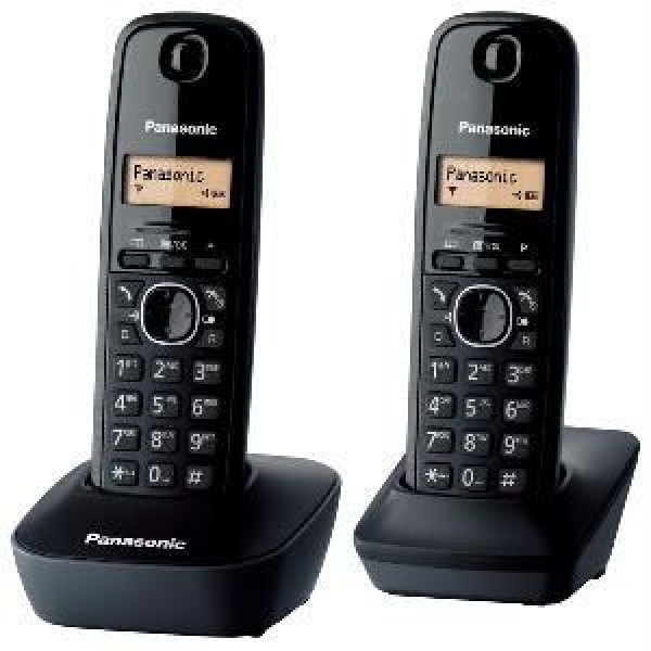 Bežični telefon PANASONIC telefon KX-TG1612FXH DUO crni